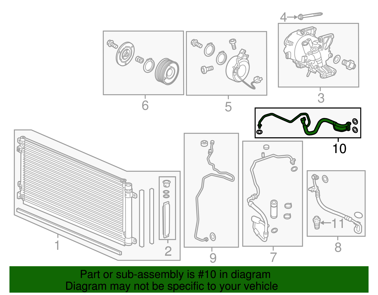 80331-TBC-A01 - Rear Suction Hose 2016-2021 Honda Civic | Honda Parts ...