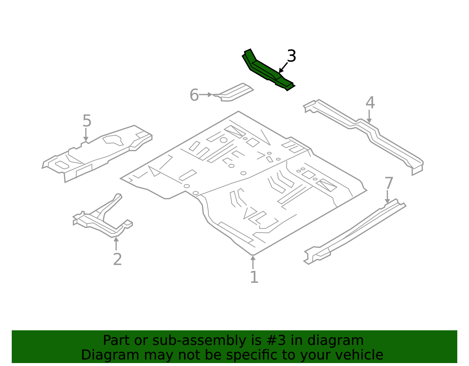 74331-1LA0A - High-Quality Seat Track Reinforcement for AutoNation Parts