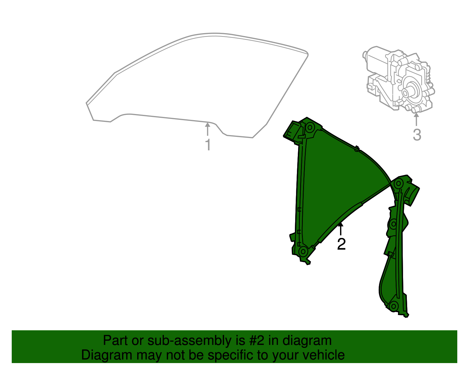 2006-2012 Porsche Window Regulator 987-542-076-04 | Sunset Porsche Parts