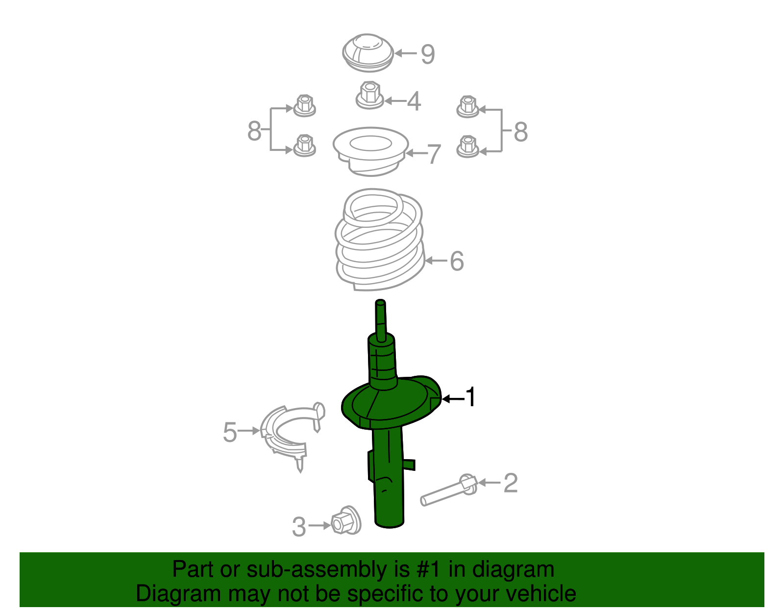 AST-18205 - Ford Motorcraft™ Strut 2013-2016 Lincoln MKS | Performance ...
