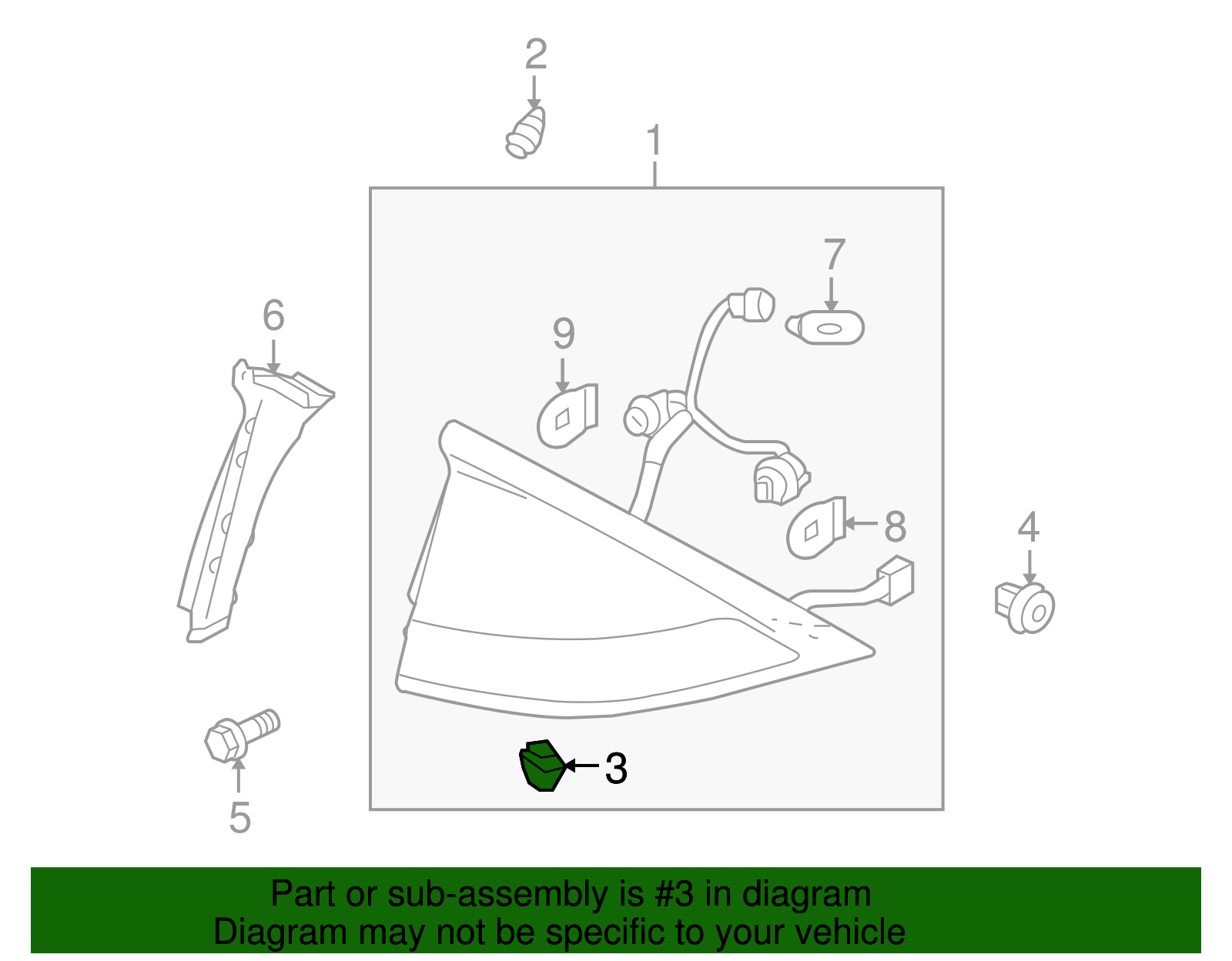OEM 2001-2020 Honda Tail Lamp Assembly Clip 72431-S2X-003 | Honda ...