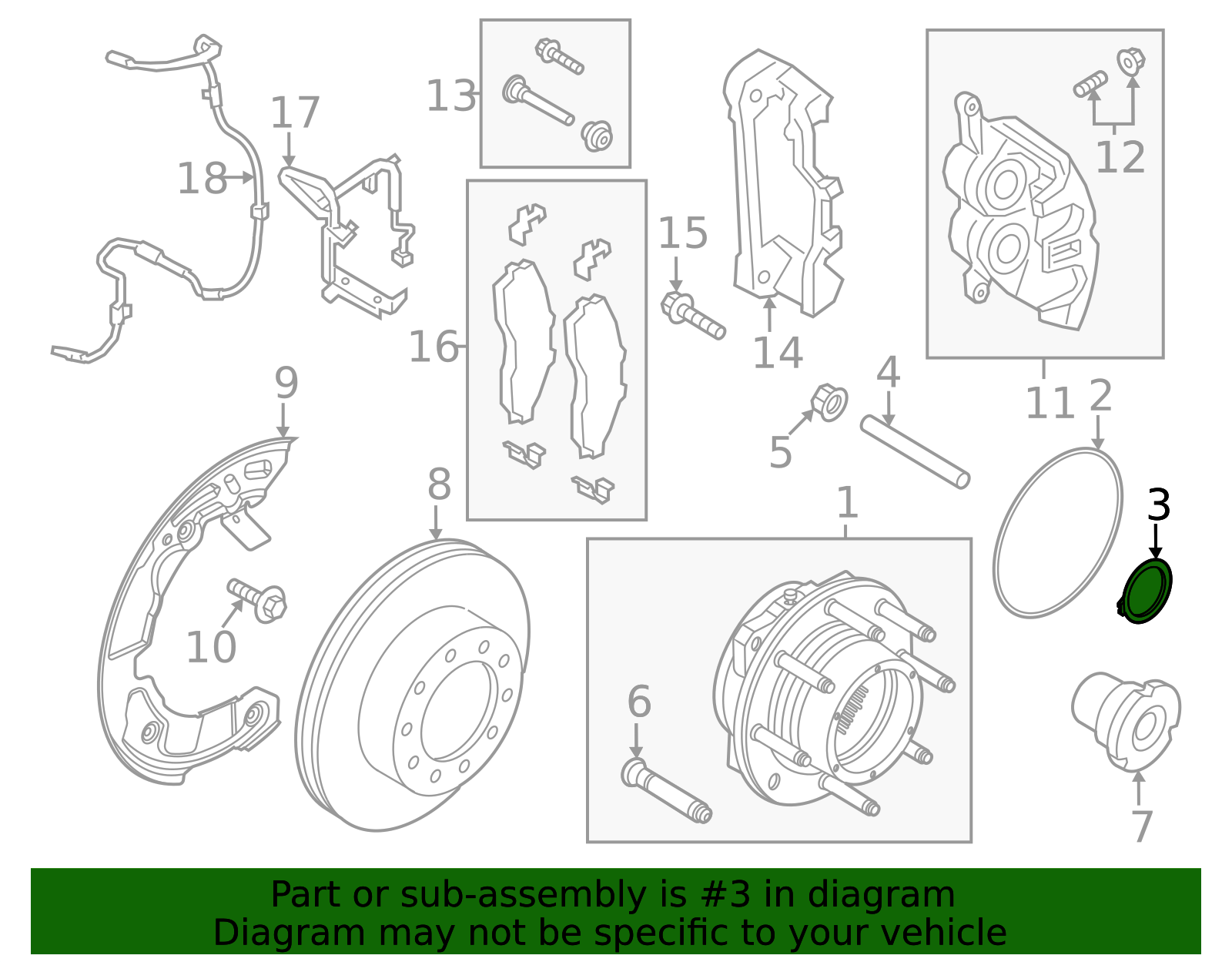 2023-2026 Ford Hub & Bearing Snap Ring 5C3Z-3K050-AA | OEM Parts Online
