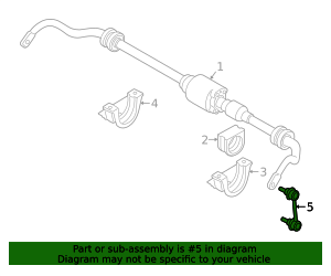 Genuine BMW 33-55-8-469-486 | Suspension Stabilizer Bar Link Kit | FREE ...