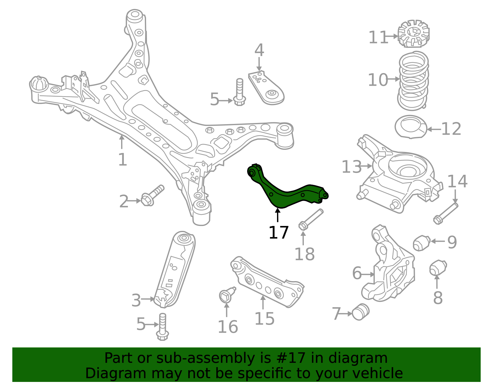 2013-2023 Nissan Upper Control Arm 55120-9HS0A | TascaParts.com