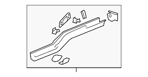2007-2017 GM Passenger Side Rear Compartment Panel Longitudinal Rail ...