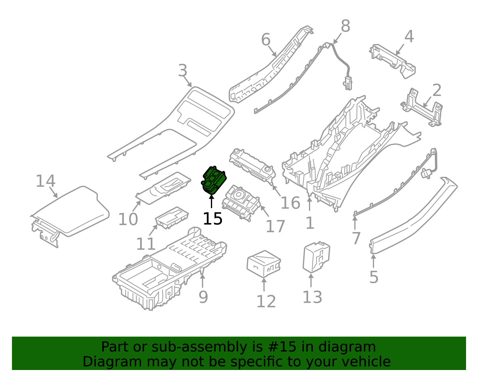 2021-2025 Hyundai Palisade Gear Shift Assembly 467W0-S8150-4XY | MotorMotor