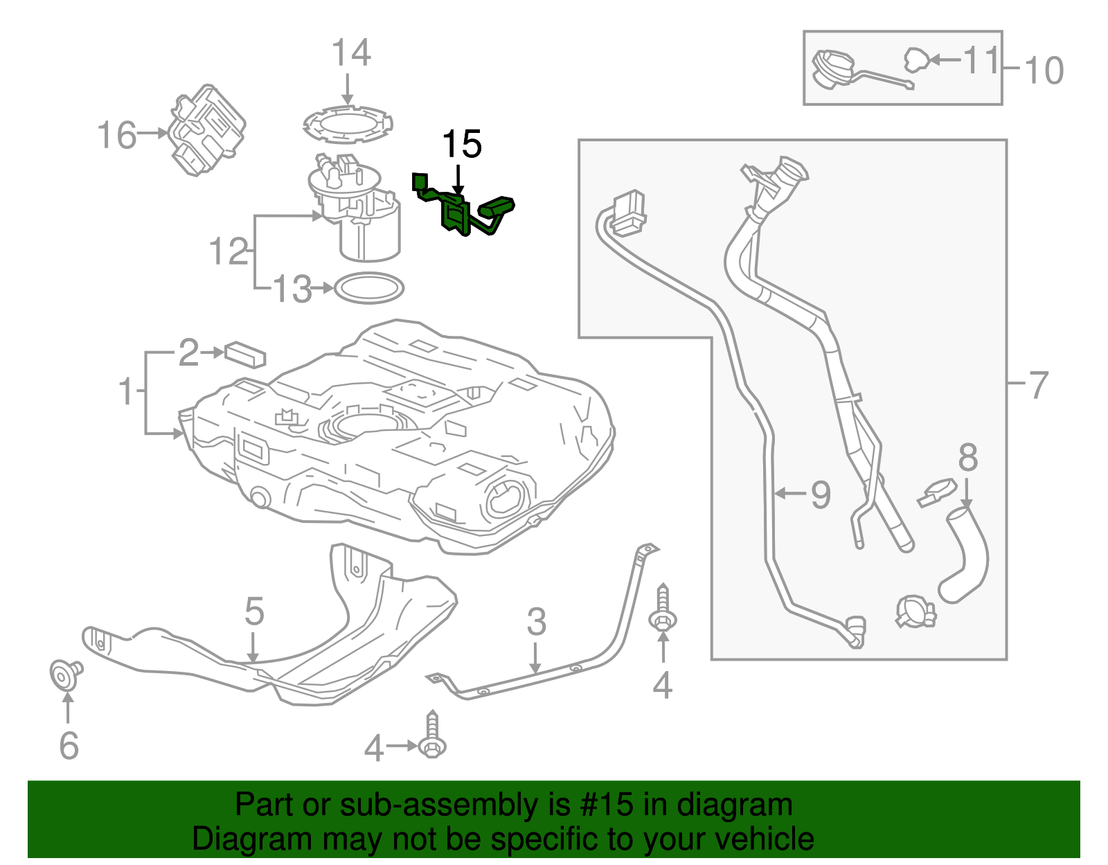 2016-2025 GM Fuel Level Sensor 84707086 | Capital Chevy Parts
