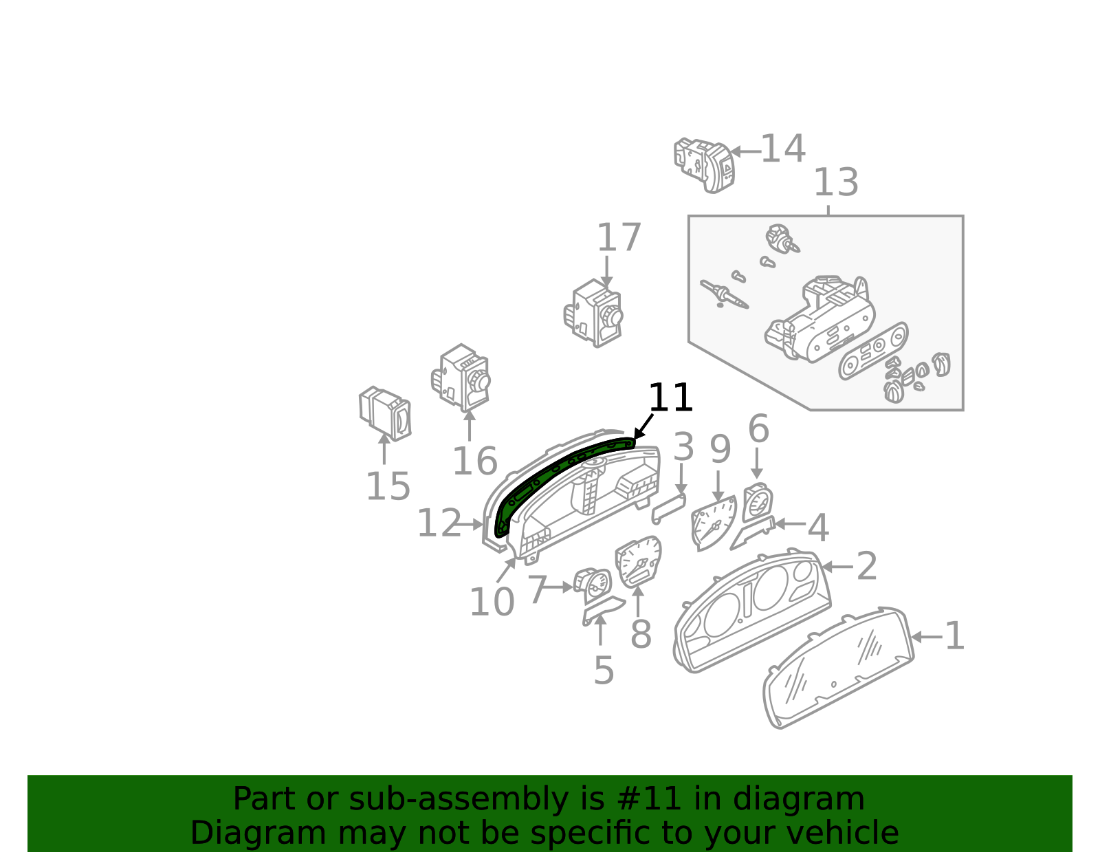 2000-2001 Nissan Sentra Circuit Board 24814-4M860 | Anicra Nissan Parts