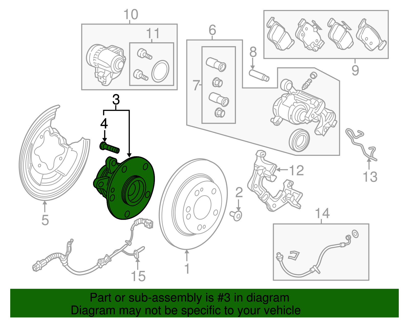OEM 2018-2025 Honda Accord Hub Assembly 42200-TVA-A61 | Honda ...
