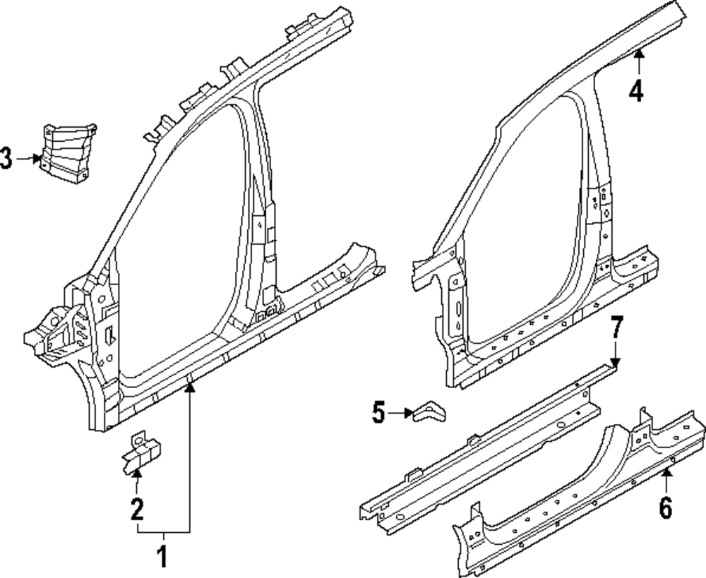 71110-S2500 - Aperture Reinforced 2021-2023 Hyundai Santa Fe | Hyundai ...