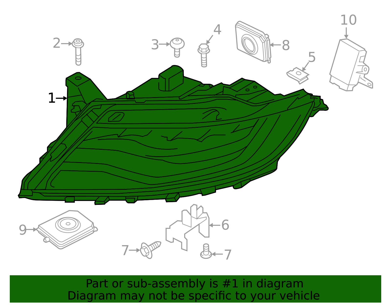 2020 Lincoln Nautilus | Headlamp Assembly | HA1Z-13008-D | Walls' Ford ...