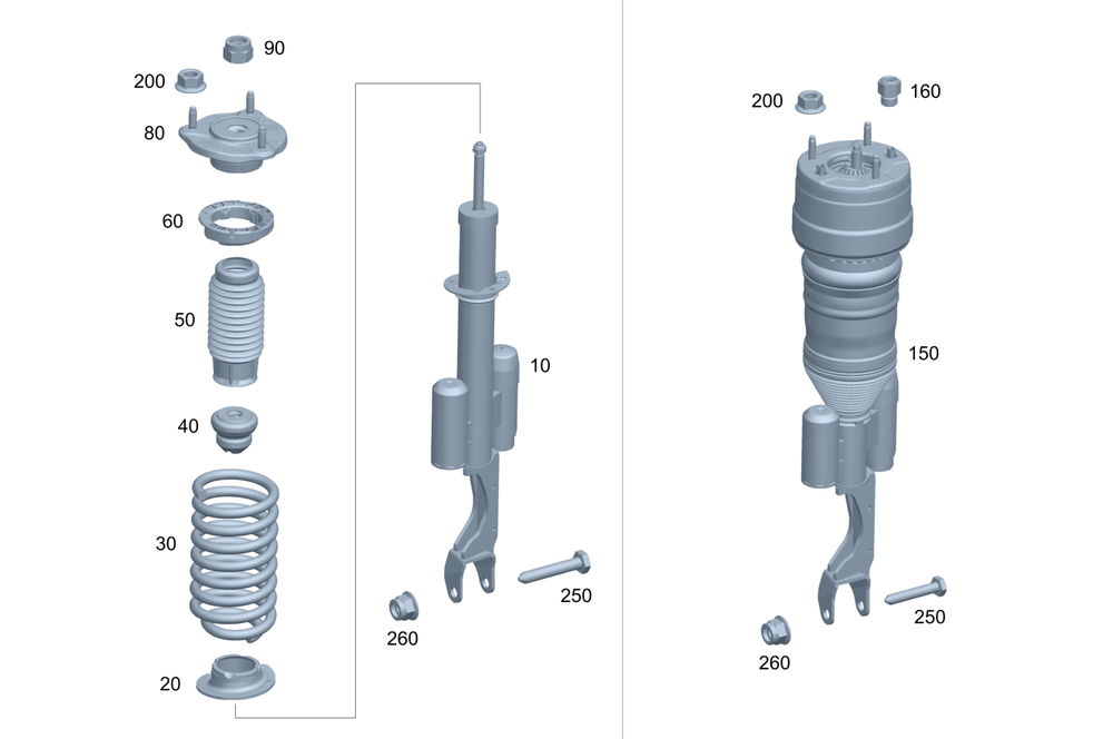 205-322-01-84 - Helical Spring Shim 1995-2026 Mercedes-Benz | Mercedes ...