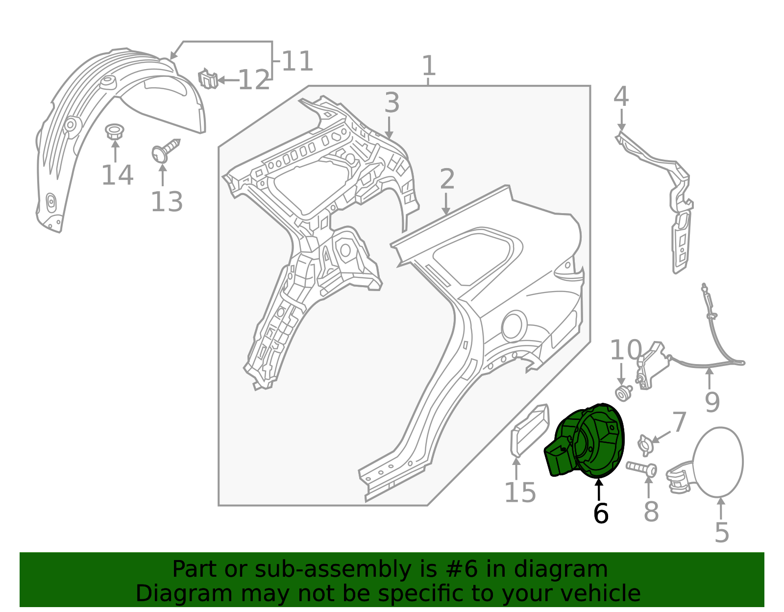 2013-2019 Hyundai Fuel Pocket 69513-B8000 | MotorMotor