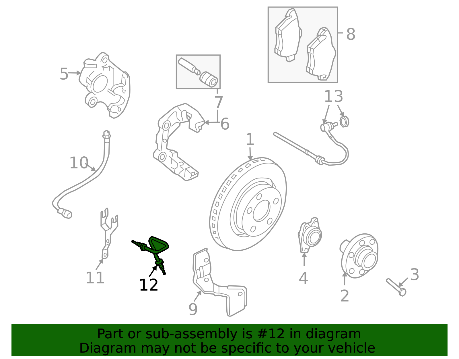 8E0-611-722-B - Brake Line 1998-2011 Audi | Audi OEM Parts Guy