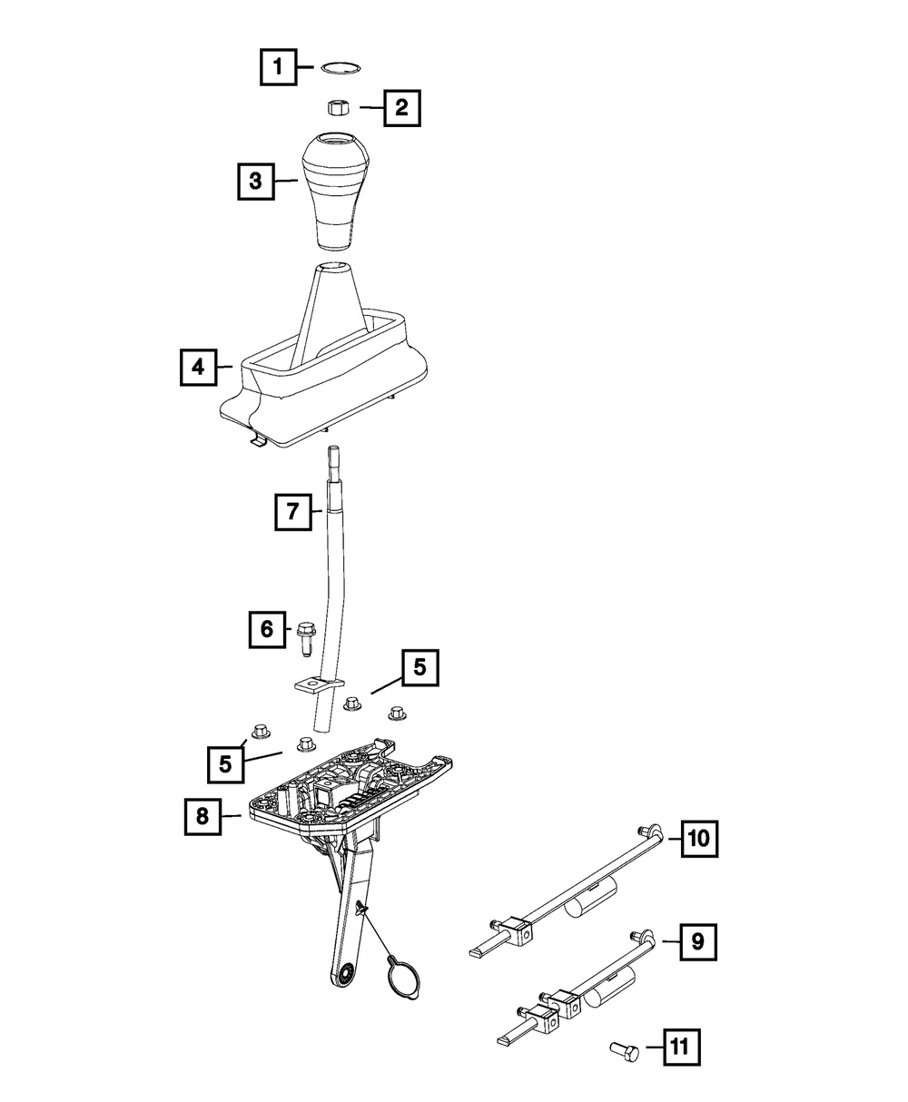 68240338AA - Gear Shift Control Rod 2014-2024 Ram | The Official Mopar ...