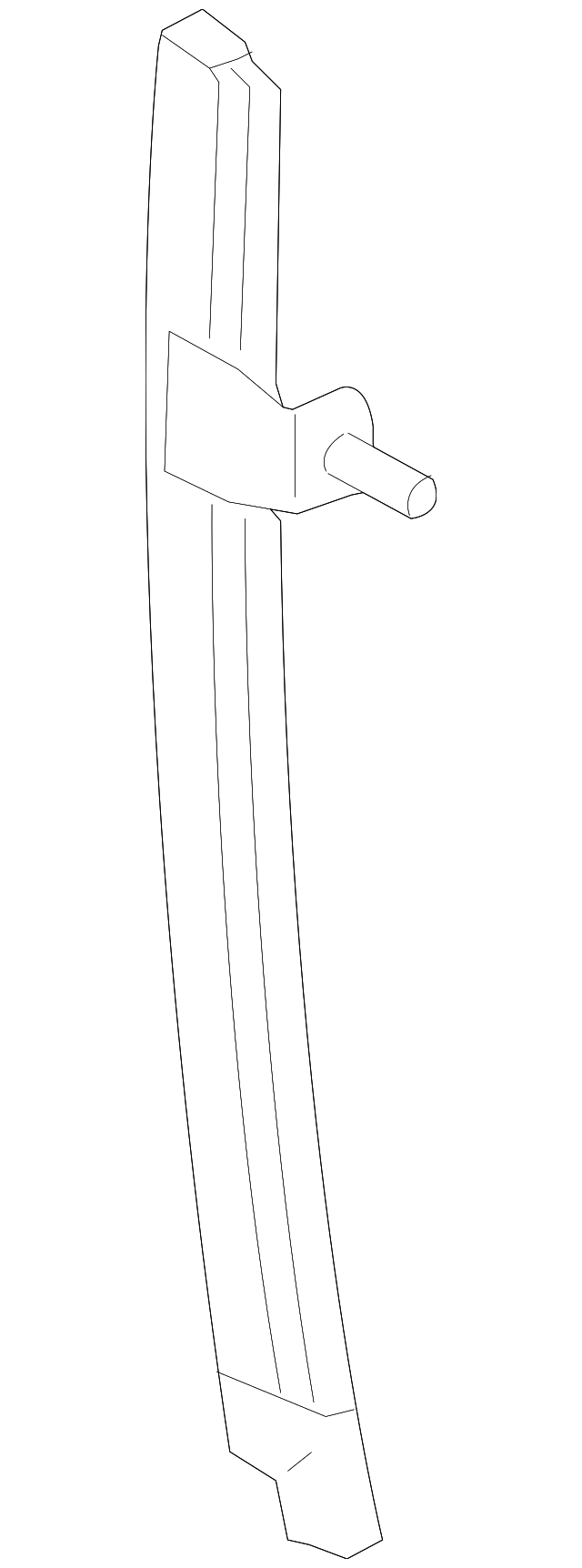 Genuine Toyota Door Window Glass Surround Channel Bracket (Left, Front ...