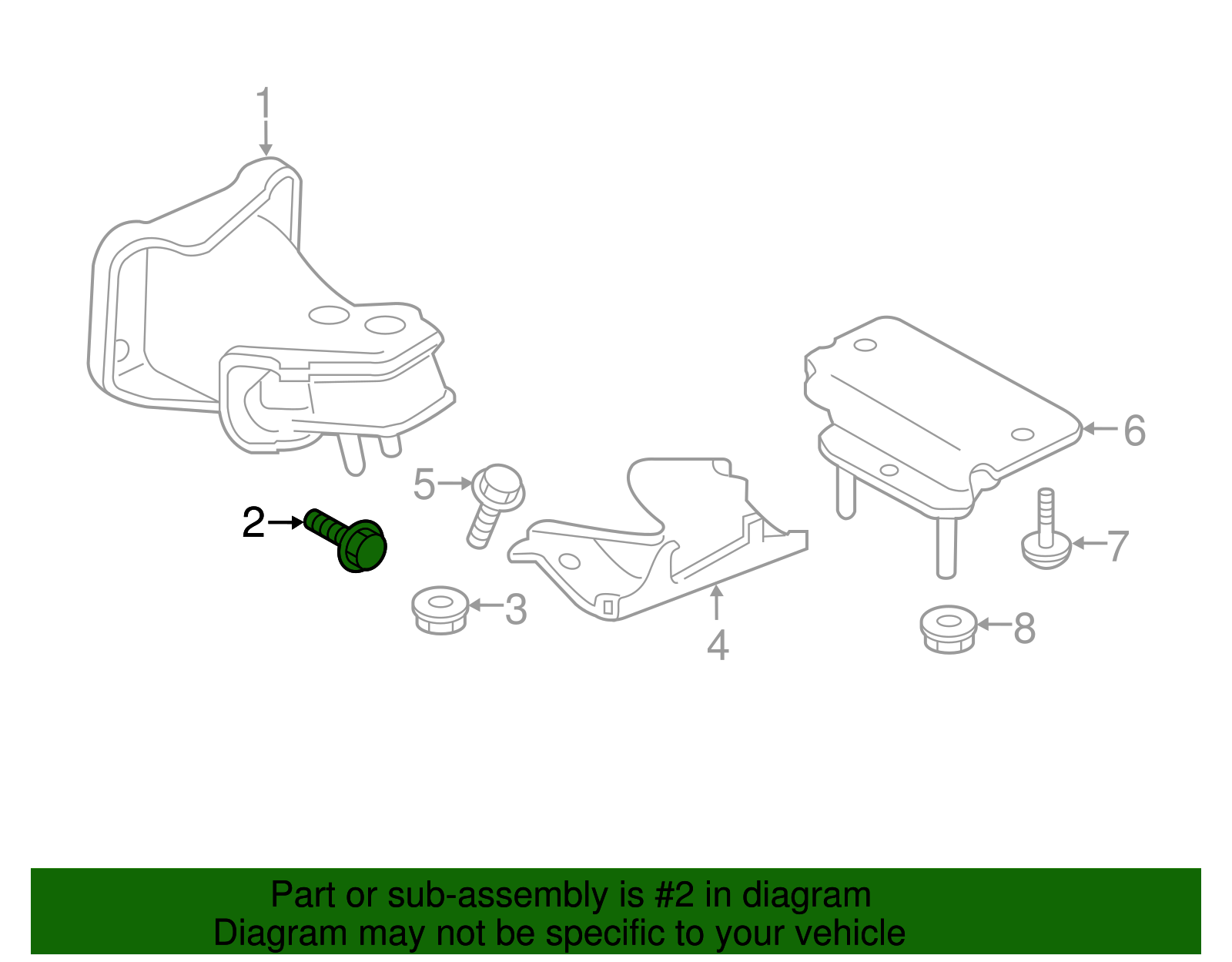 31377-JN00A - Front Mount Bracket Bolt 2012-2024 Nissan | Boro Nissan Parts