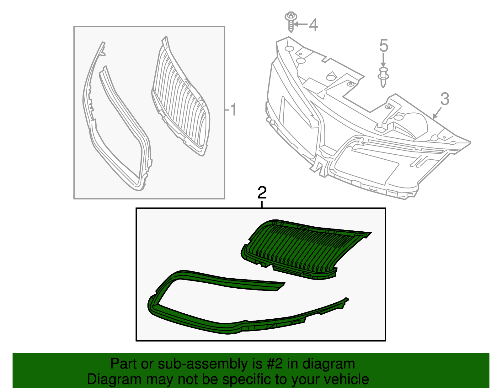 DA5Z-8200-AG - Grille 2013-2016 Lincoln MKS | Big 3 Auto Parts