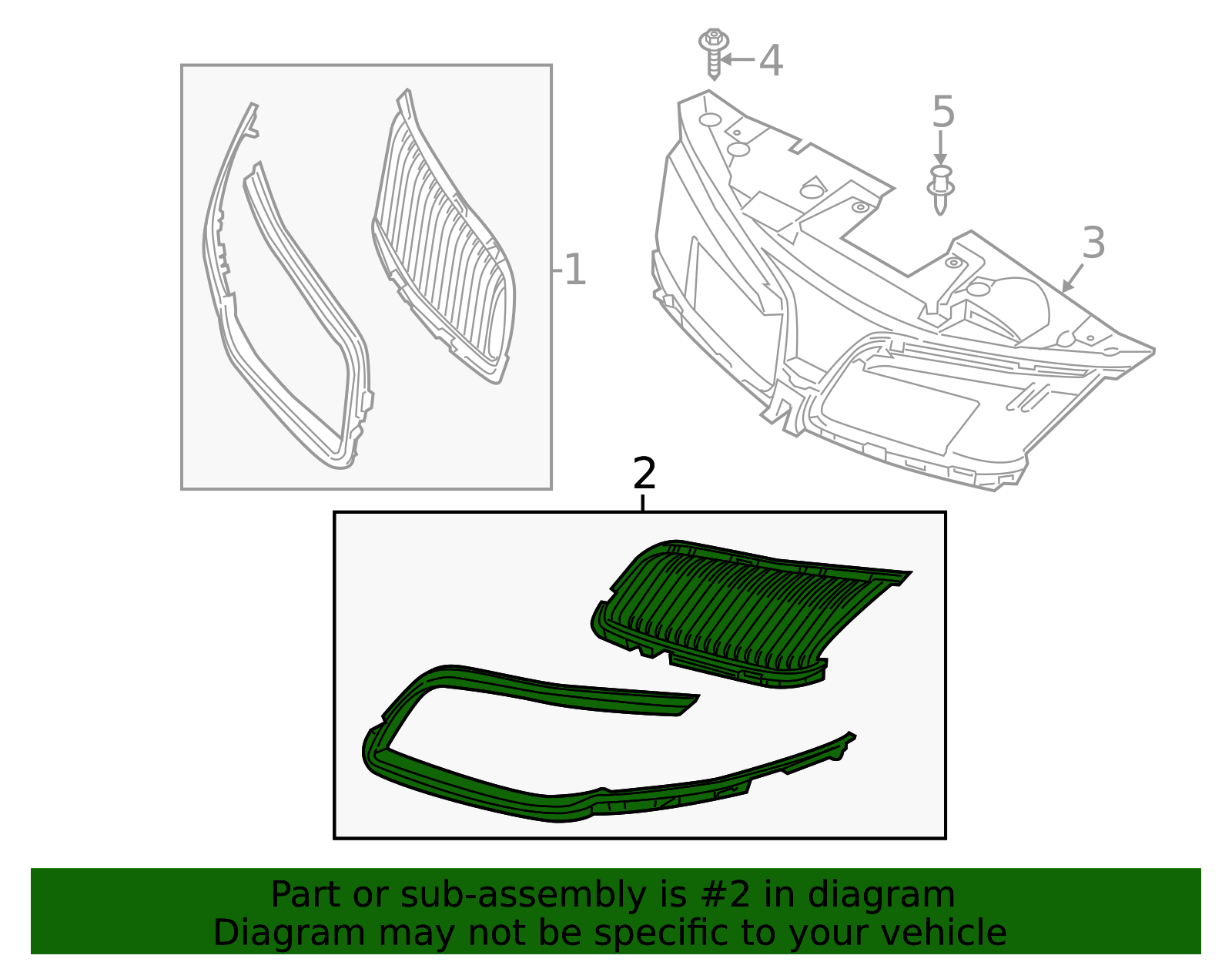 Front Grille Replacement - OEM Exterior Styling for Ford | AutoNation Parts