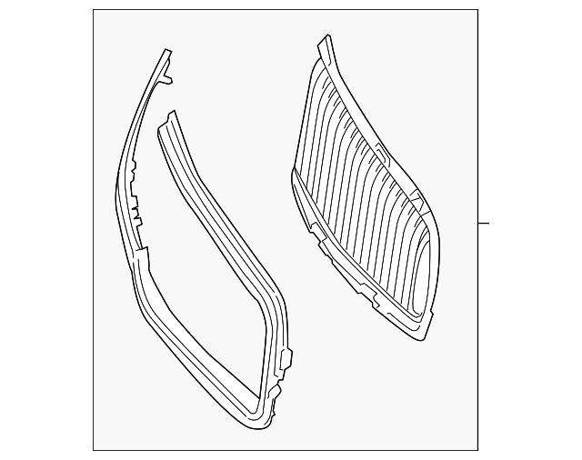 2013-2016 Lincoln MKS | Grille | DA5Z-8200-AF | Walls' Ford Parts