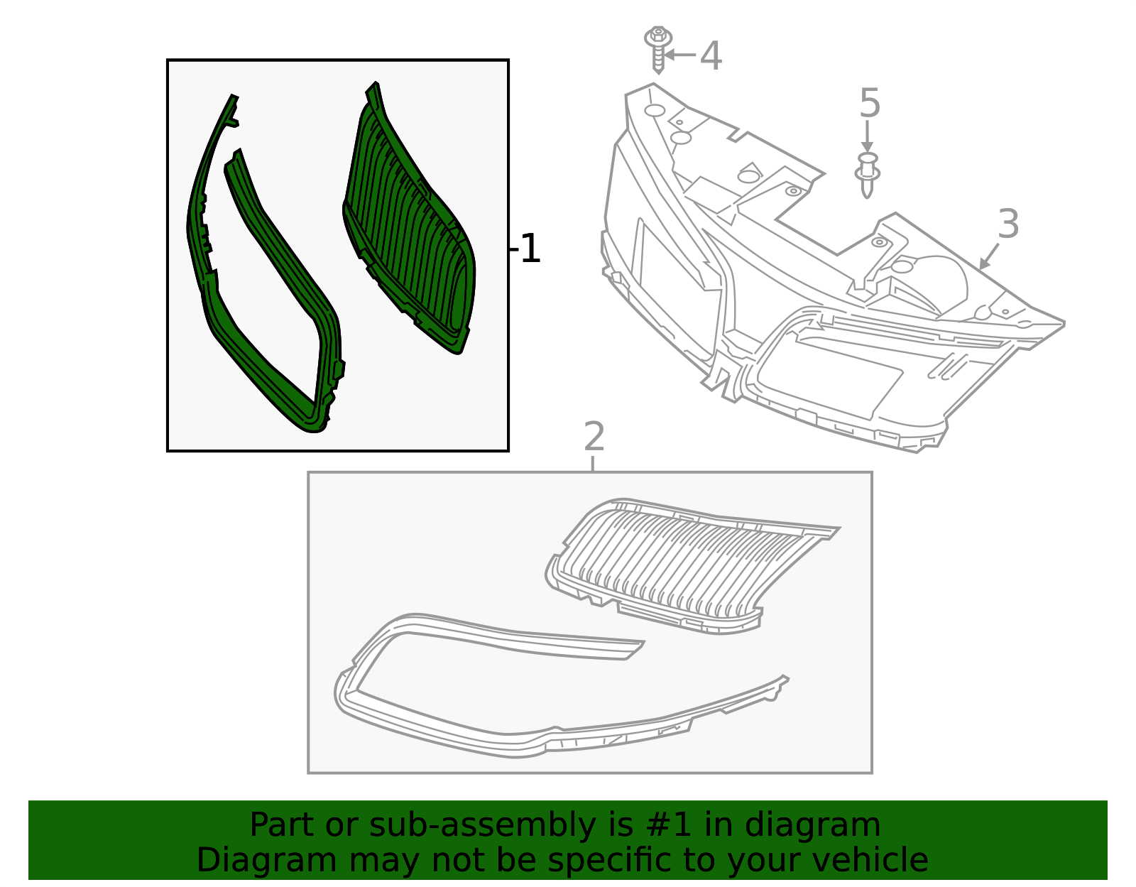 2013-2016 Lincoln MKS Grille DA5Z-8200-AF | Awesome Parts Ford