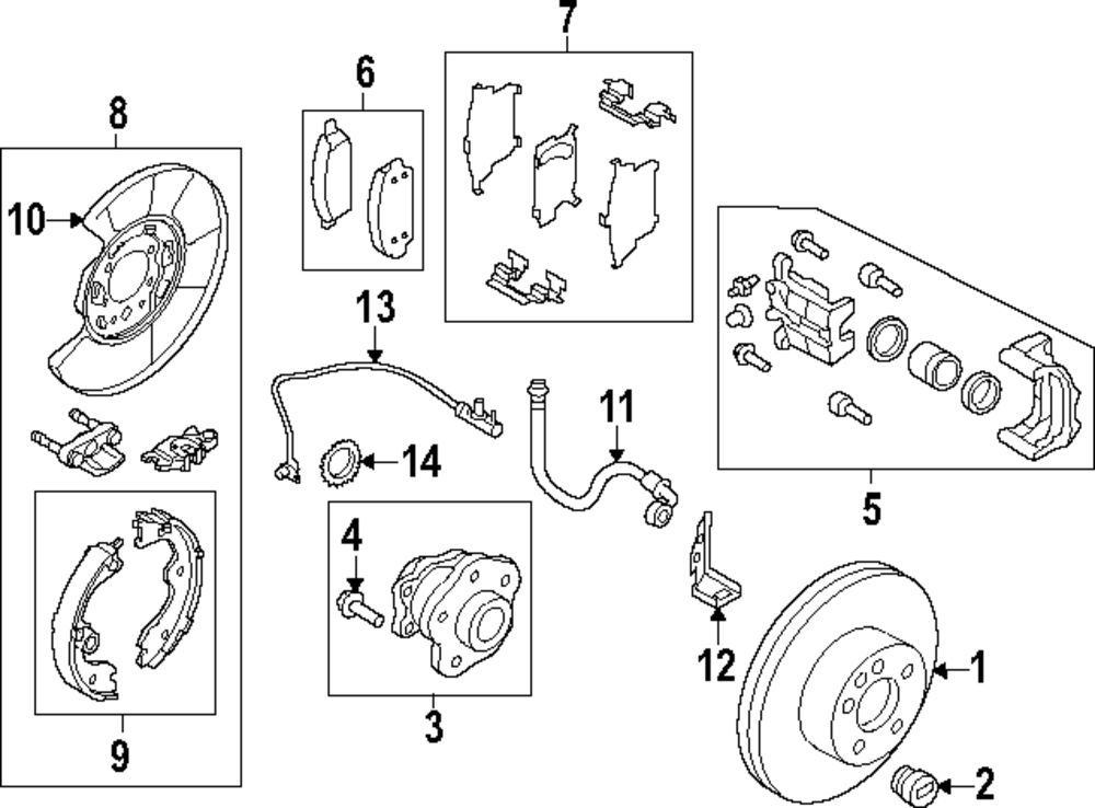 D4060-6HH0A - Pad Kit - Disc Brake - Rear - 2023-2025 Nissan Z | Nissan ...