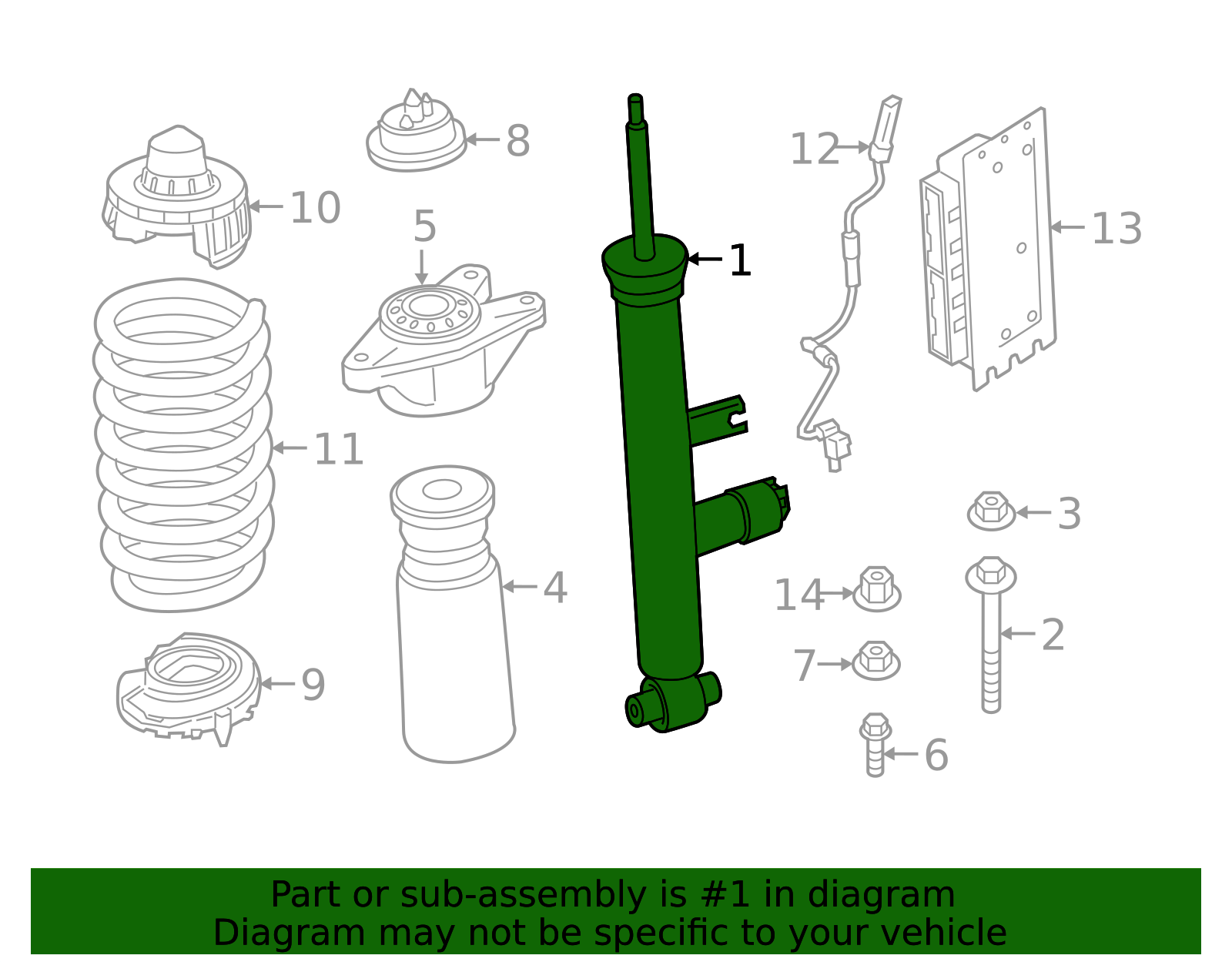 37106895295 - Suspension Shock Absorber (37-10-6-895-295) | BMW of ...