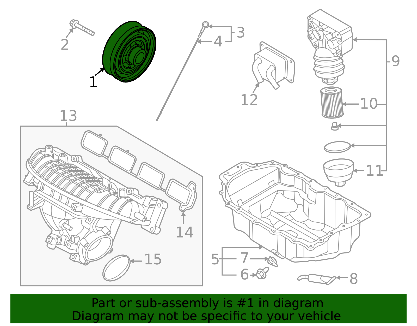23124-2S120 - Crankshaft Pulley 2021-2026 Kia | Kia.Parts Store