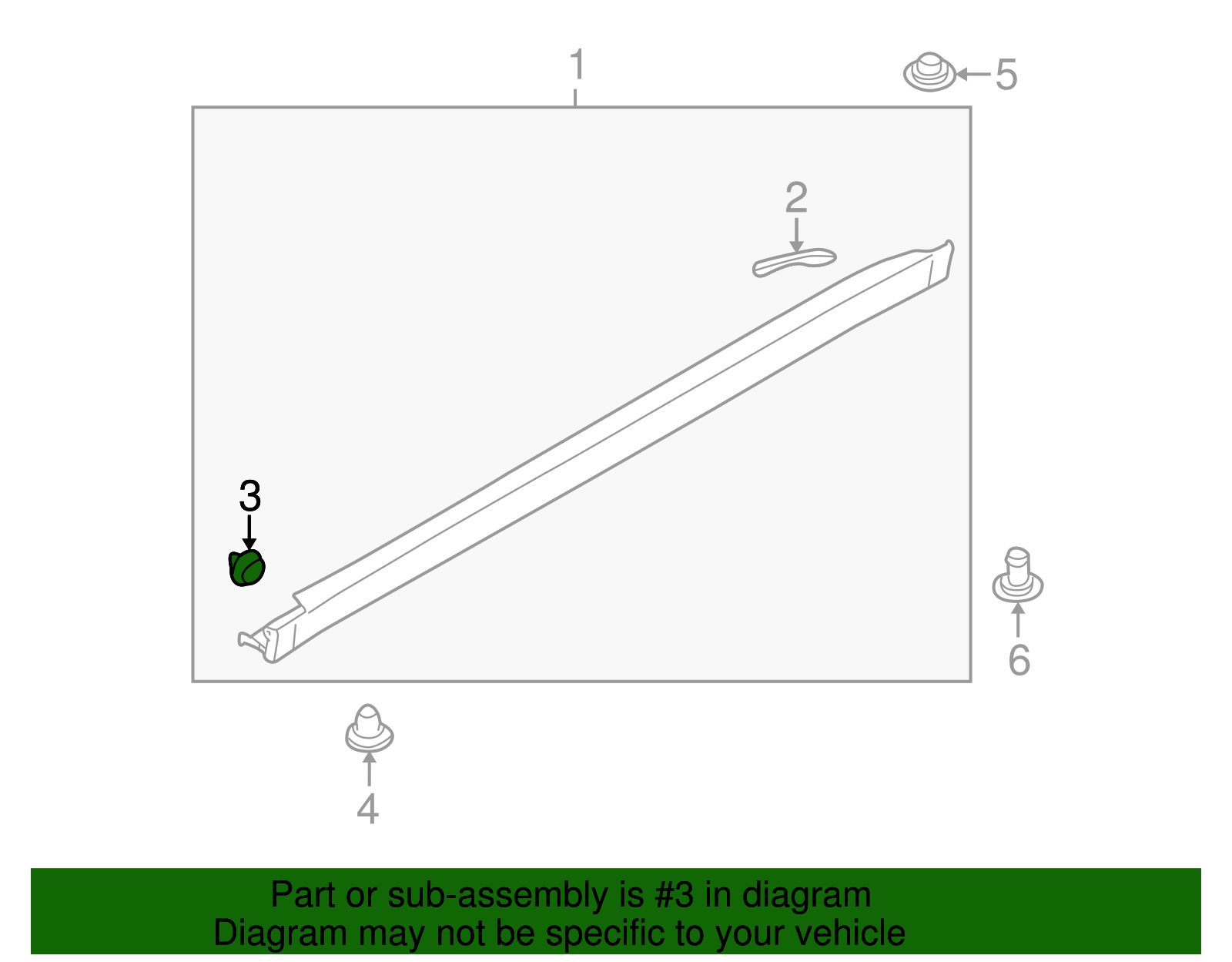 2006-2025 Subaru Rocker Molding Clip 909130191 | Subaru Parts Store