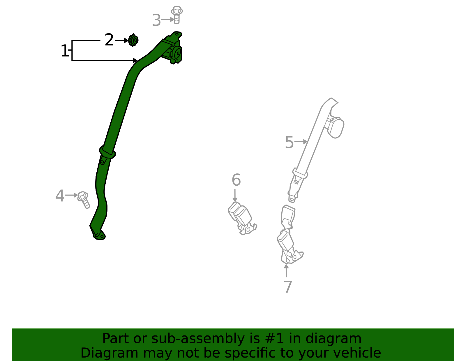 2023-2025 Mazda CX-30 Belt B (L) Rear Pretensione DLYM-57-LN0B | OEM ...