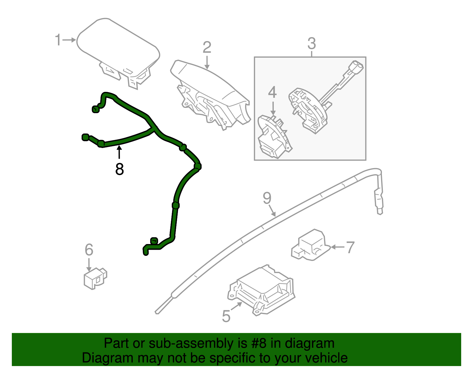 Hyundai - 91700-0W000 - Wire Harness - 2007-2009 Hyundai Santa Fe | OEM ...