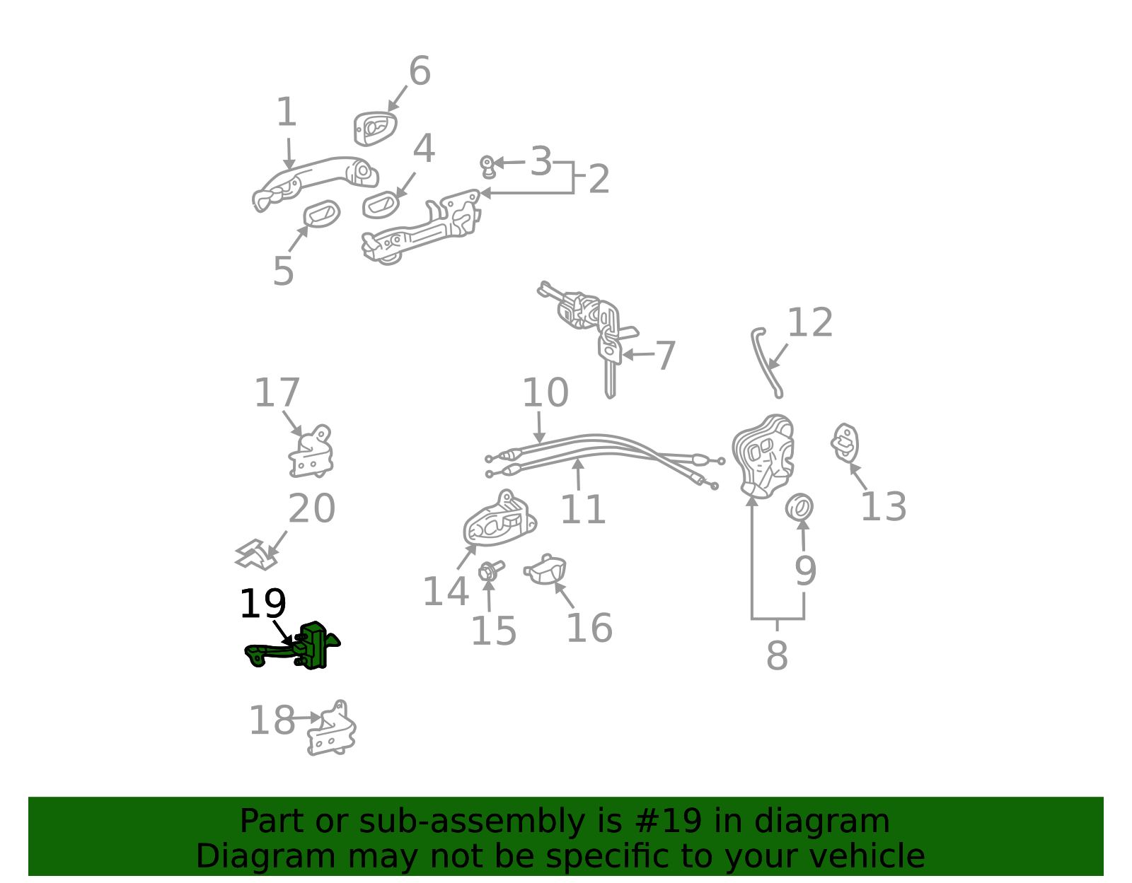 2004-2009 Lexus Door Check 68620-0E010 | OEM Parts Online