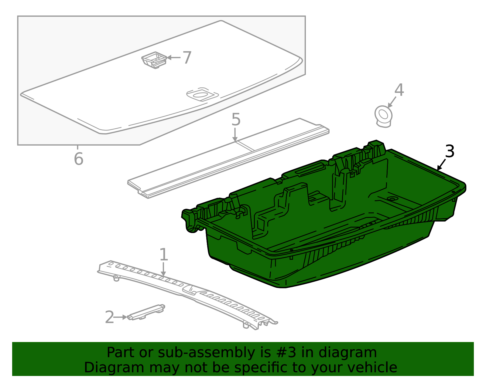 2024-2026 GM Storage Compartment 84885461 GM | GMPartsDirect.com
