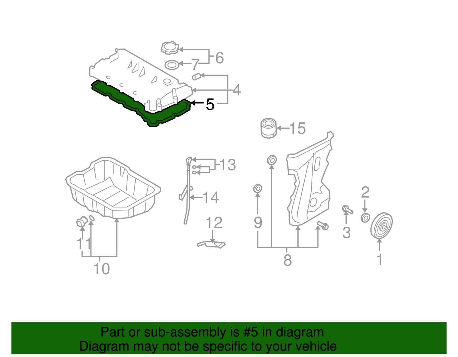 22441-25002 - Valve Cover Gasket 2006-2010 Kia | Kia.Parts Store