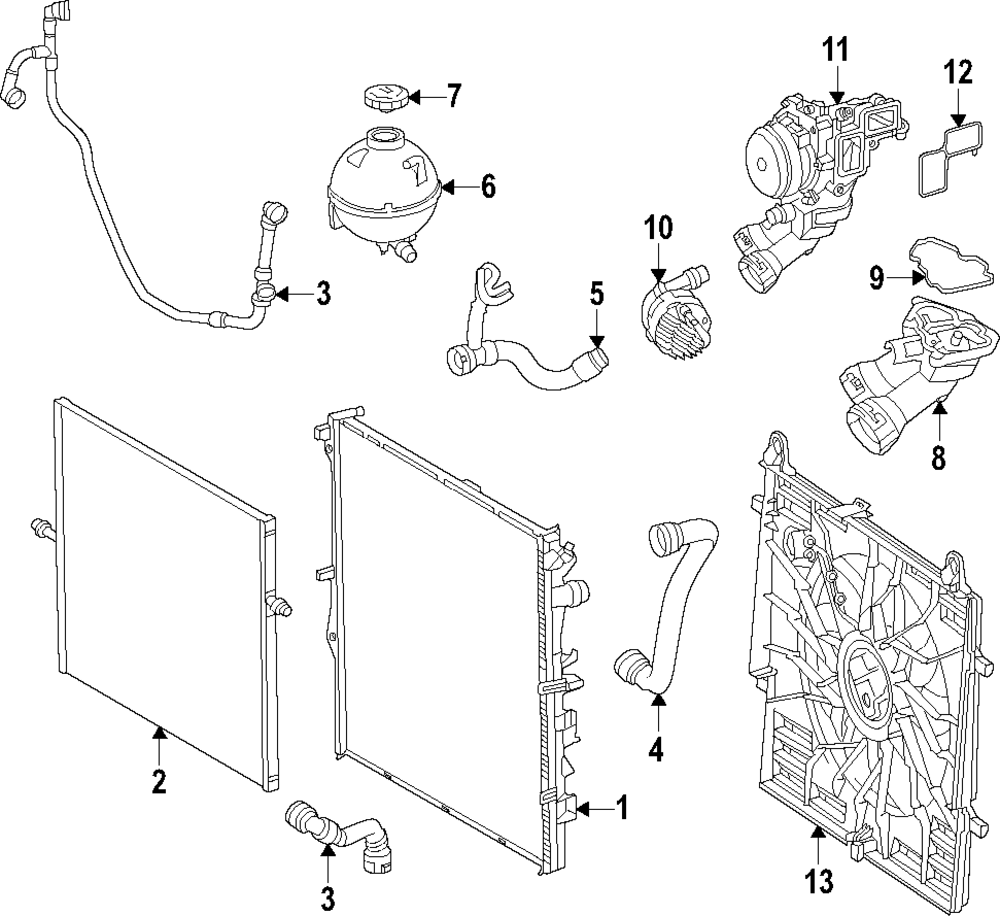 9075001200 - Radiator 2023-2024 Mercedes-Benz | Mercedes-Benz USA Parts