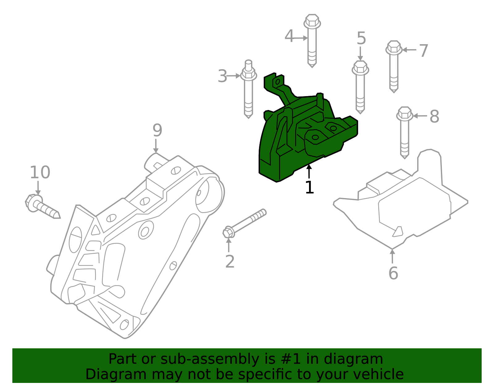 2022-2024 Audi S3 Eng.Mounting 5WA-199-262-AQ | Audi USA Parts