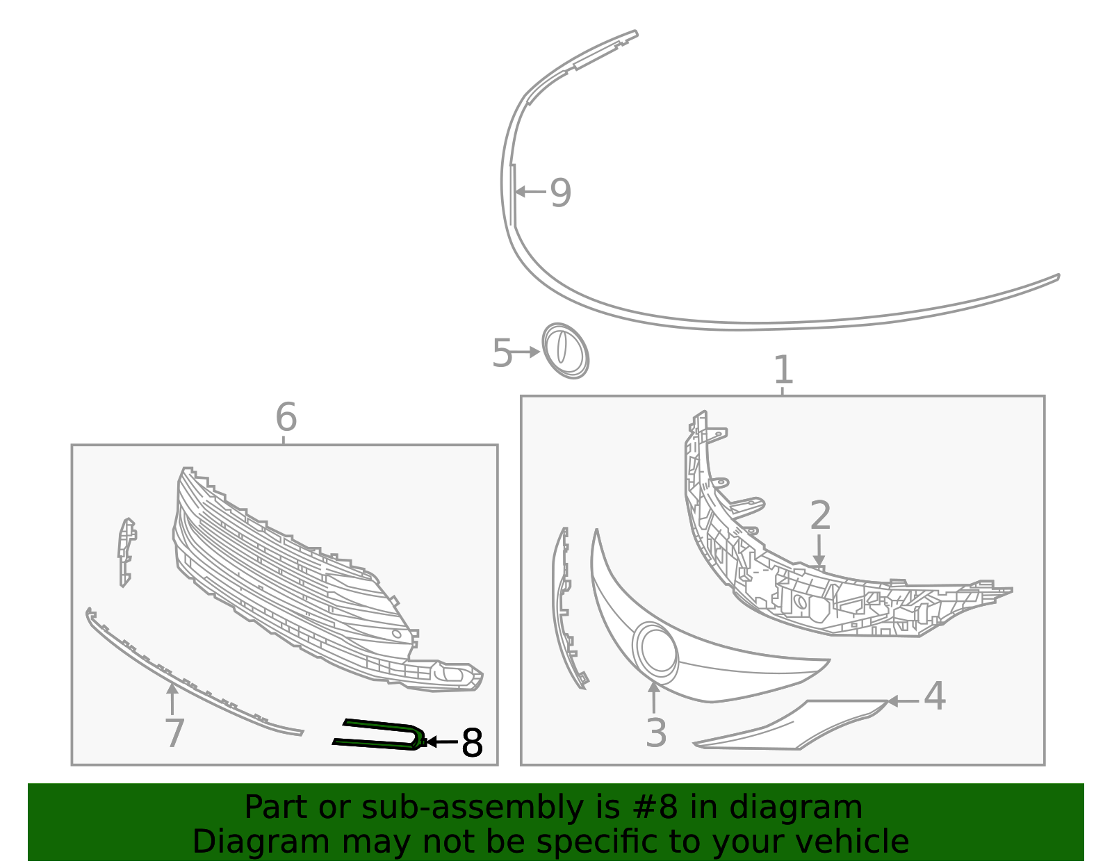 Genuine Toyota Outer Molding part# 53124-08020 for 2021-2024 Toyota ...
