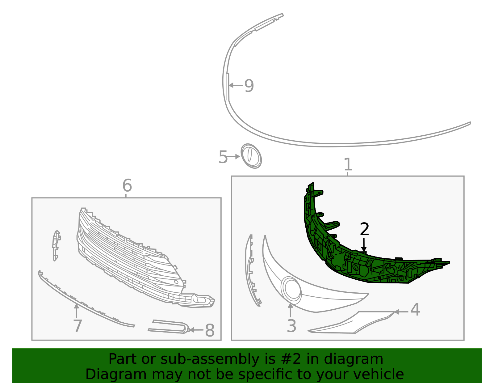 2021-2025 Toyota Sienna 2021-2024 Toyota Sienna - Grille Bracket 53114 ...