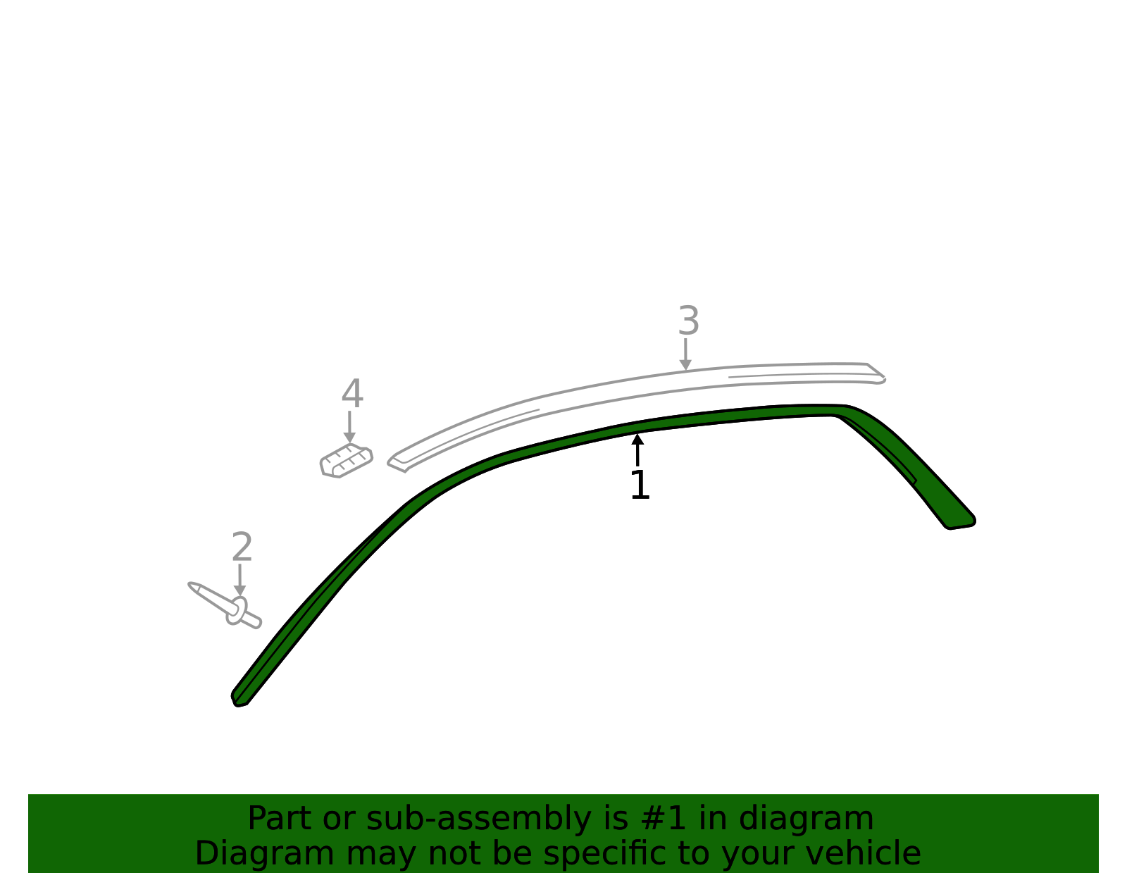 75505-AC010 - 2005-2010 Toyota Avalon - Drip Rail | Toyota Parts Delivered