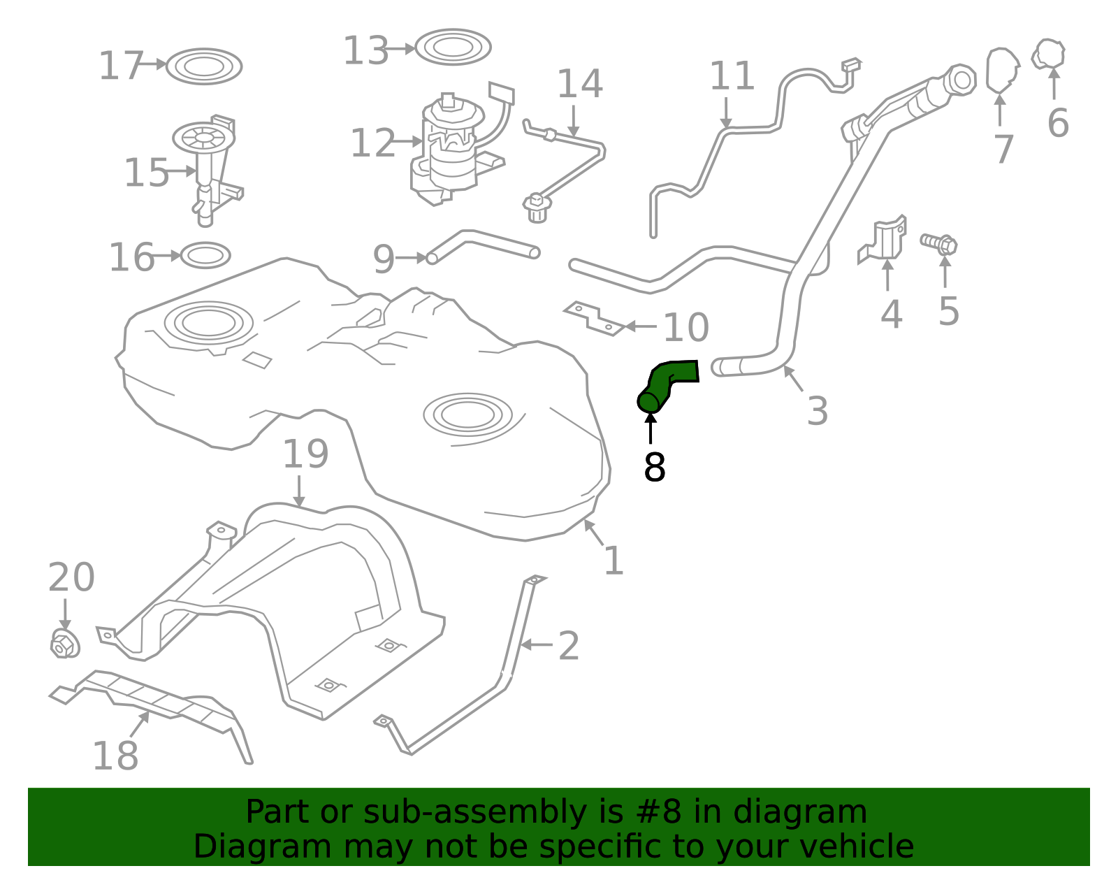 17228-5NA0A - Filler Hose 2019-2020 Infiniti QX50 | Infiniti of Orland Park