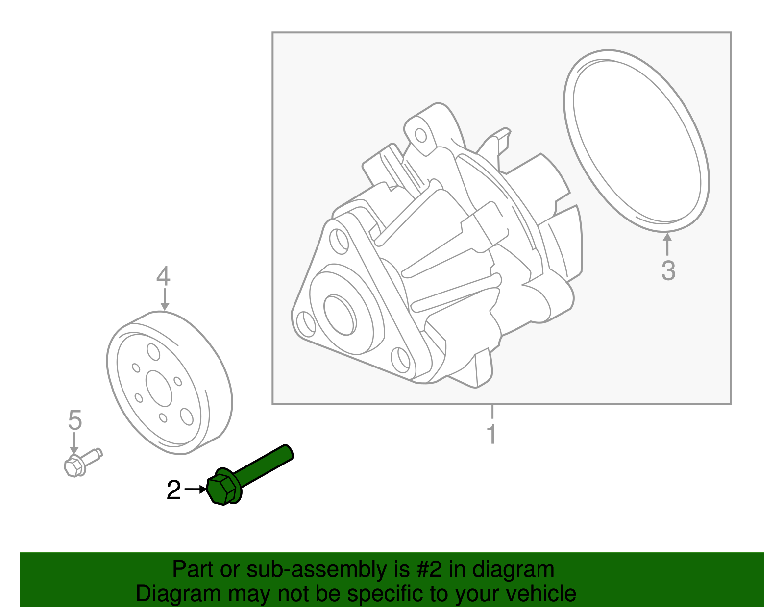 2012-2022 Ford Water Pump Assembly Screw w500015s437 | TascaParts.com