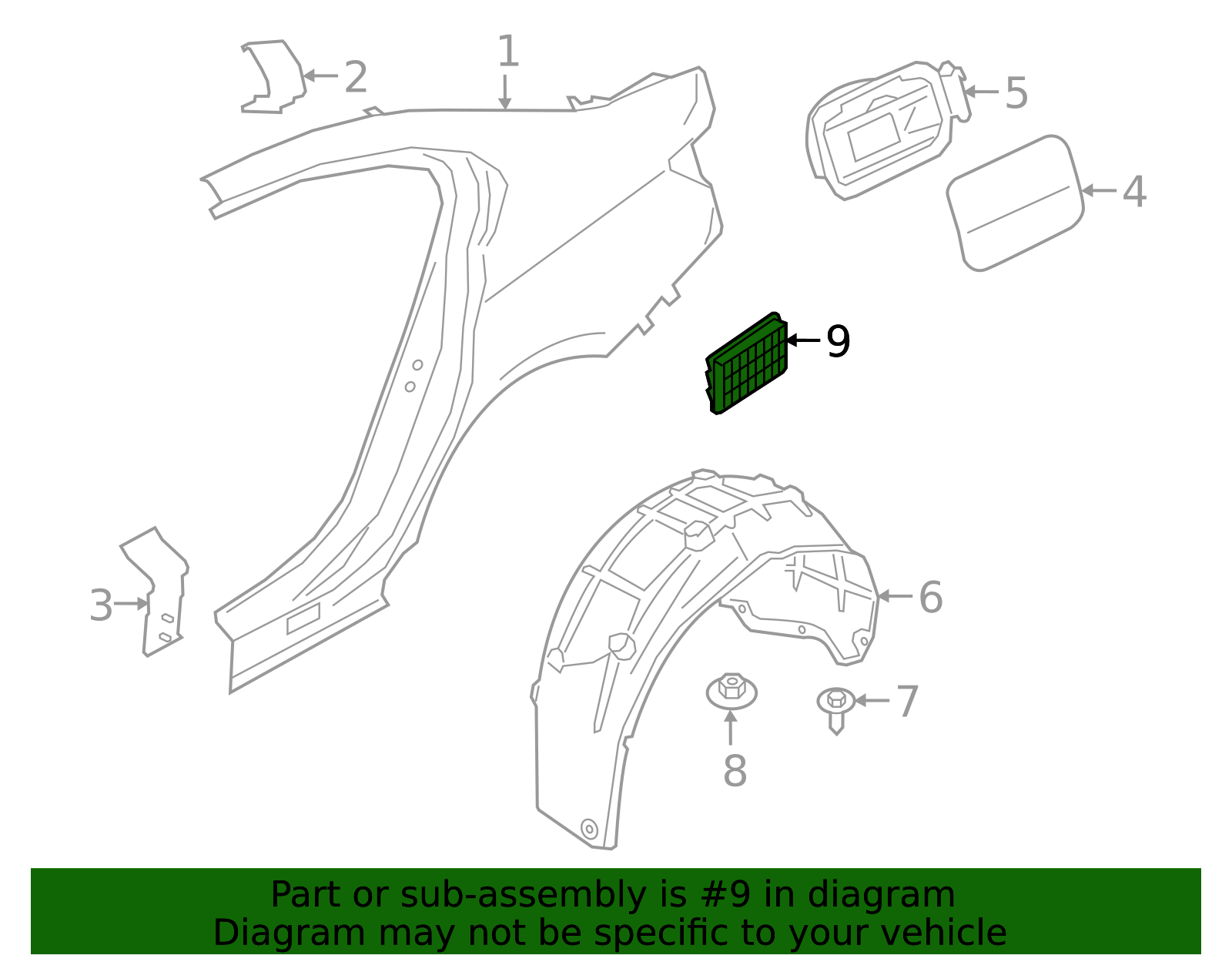 64229176945 - Vent 2012-2025 BMW | Genuine BMW Parts