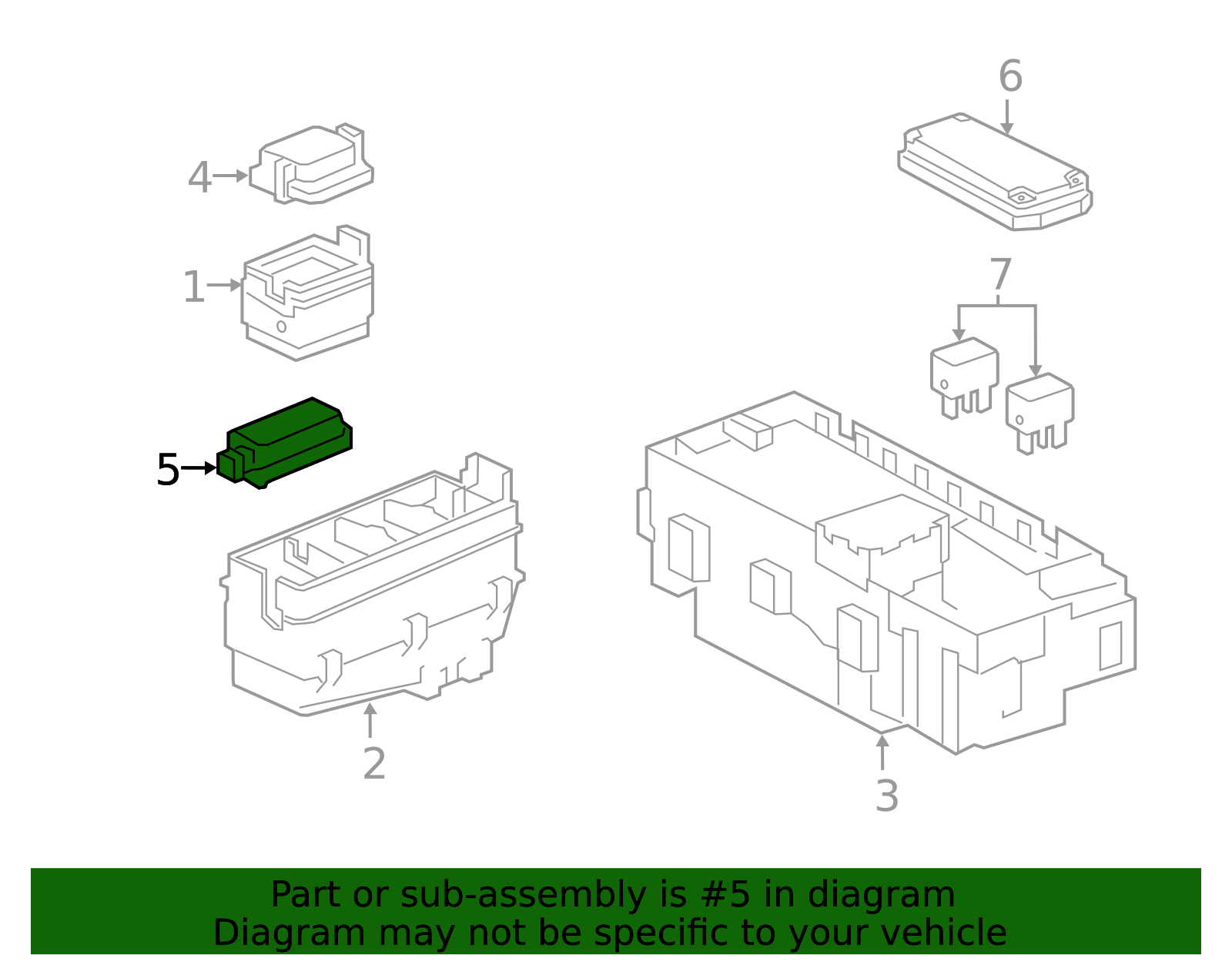 38254-T5A-003 - Cover Relay Block (Upper) (8P) - 2011-2020 Honda ...