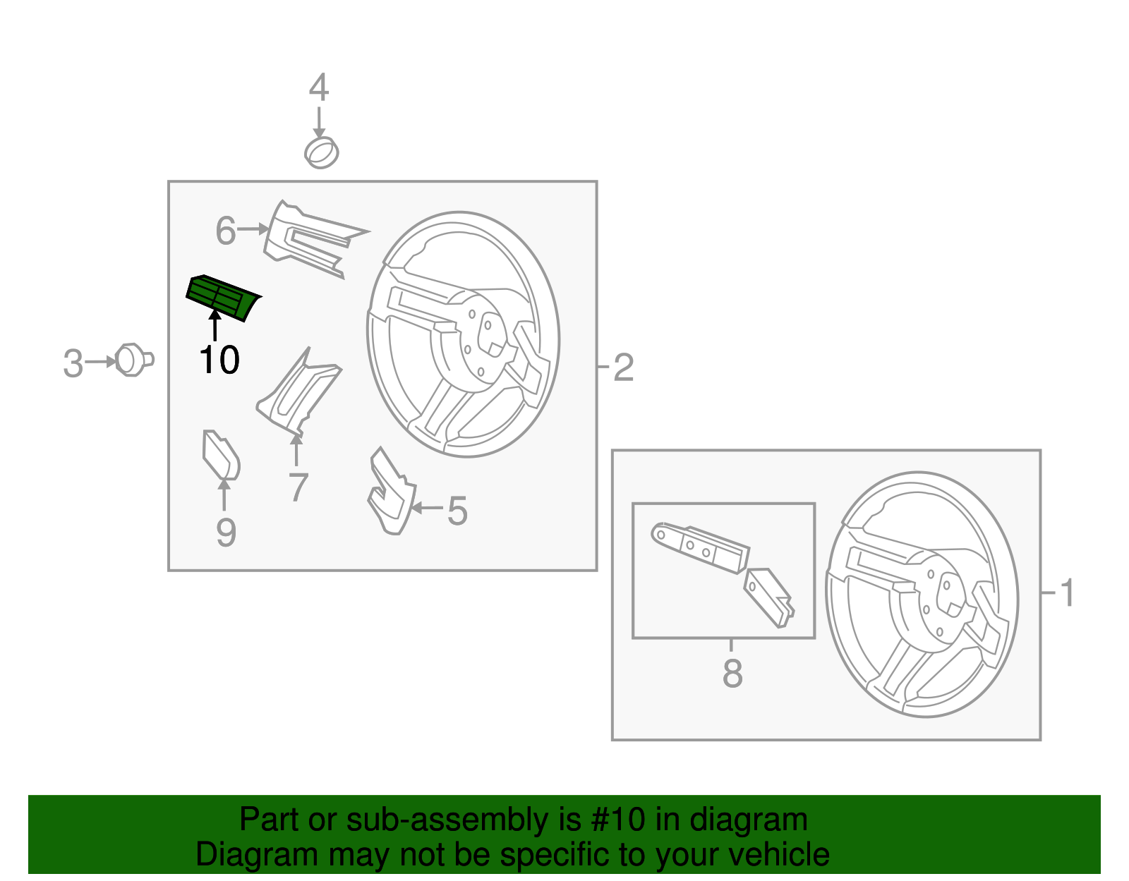 SW-6712 - Motorcraft™ Cruise Control Switch - 2010-2012 Ford Mustang ...