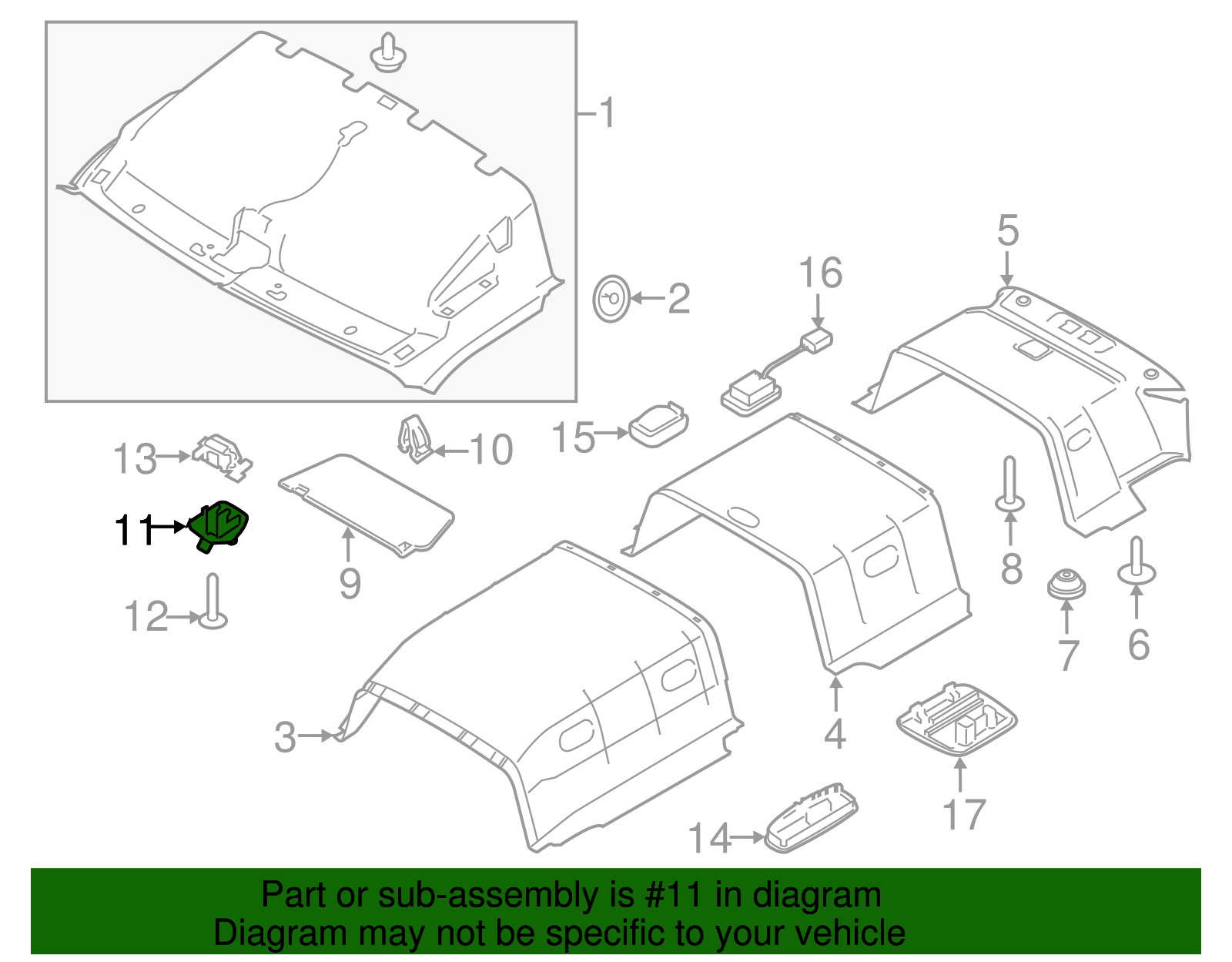 2021-2025 Ford Sun Visor Holder mk4z5804132ab | TascaParts.com