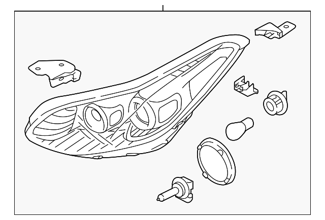 2017-2022 Kia Sportage Lamp Assembly Head Left-Hand - Driver's Side (LH ...