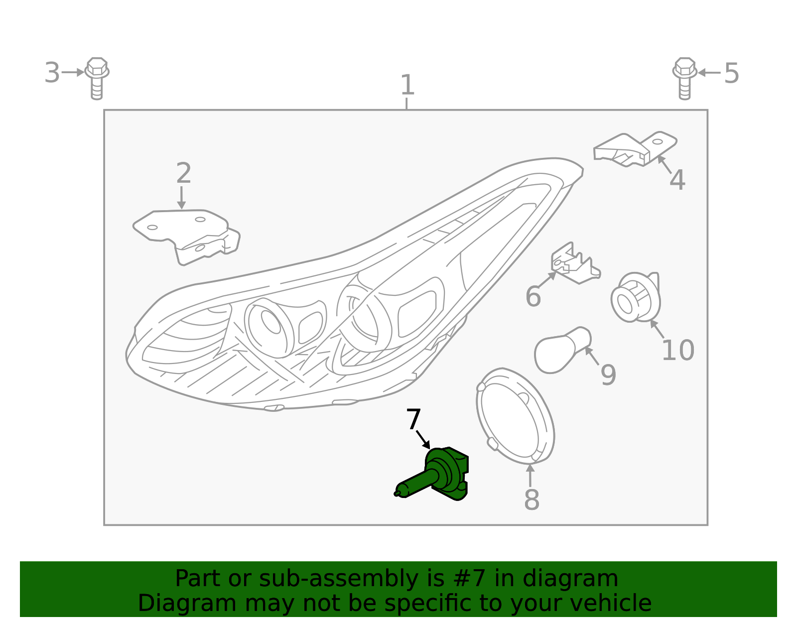 18647-65009K - Headlamp Bulb 2017-2025 Kia | Kia.Parts Store