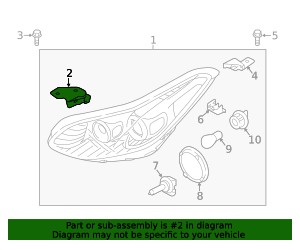 92141-D9000 - Inner Bracket 2017-2022 Kia Sportage | Genuine Kia Parts