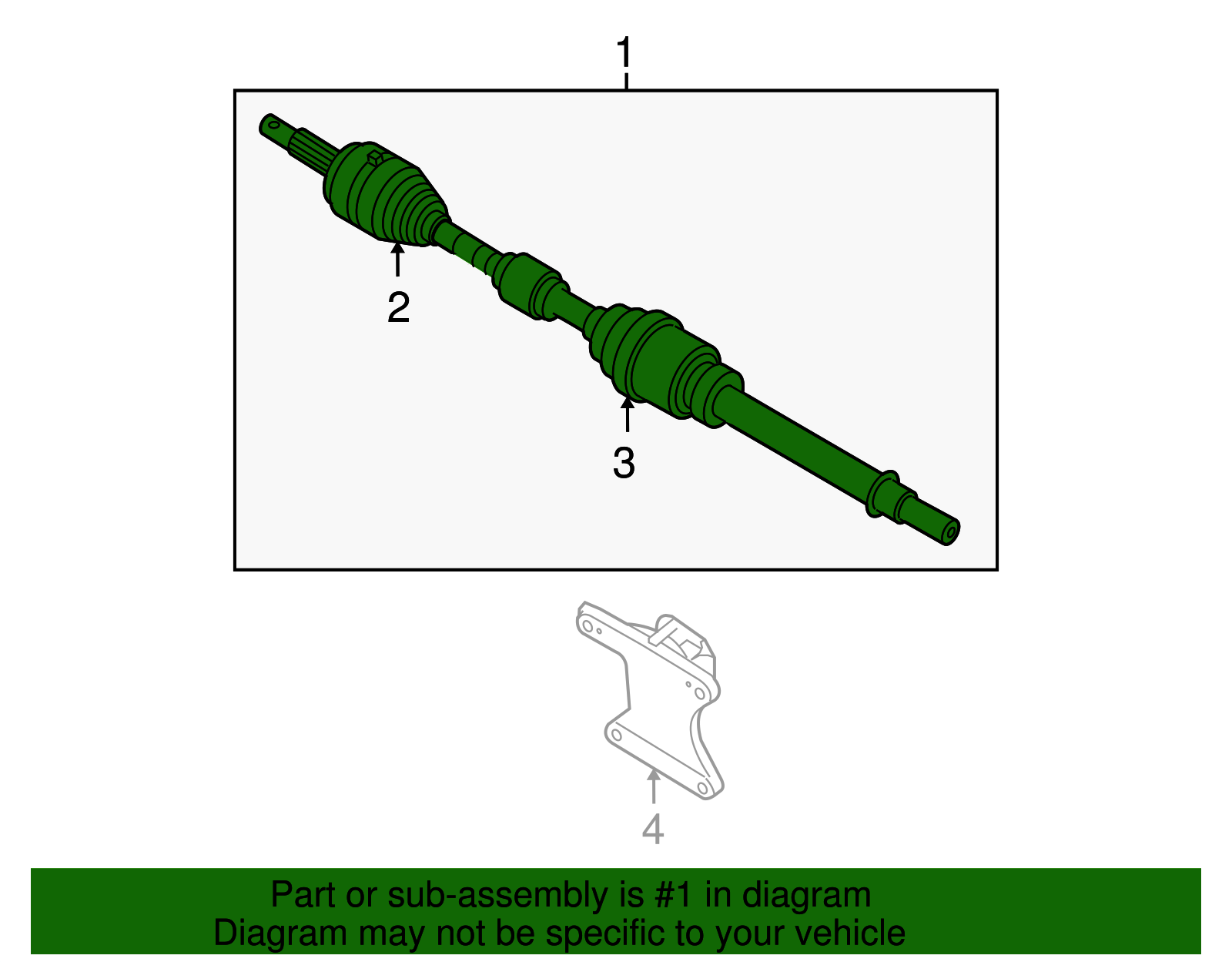 2007-2013 Nissan Altima Axle Assembly 39100-JA010 | Bill Kay Nissan Parts