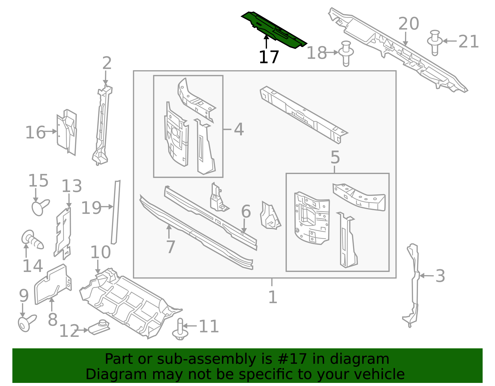 LC2Z-8327-A - Radiator Support Baffle - 2021-2025 Ford | Lasco Auto Parts
